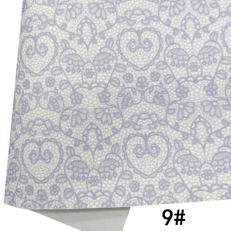 Kant Harten Gedrukt Glitter Faux Vinyl Stof Met Kn... – Grandado