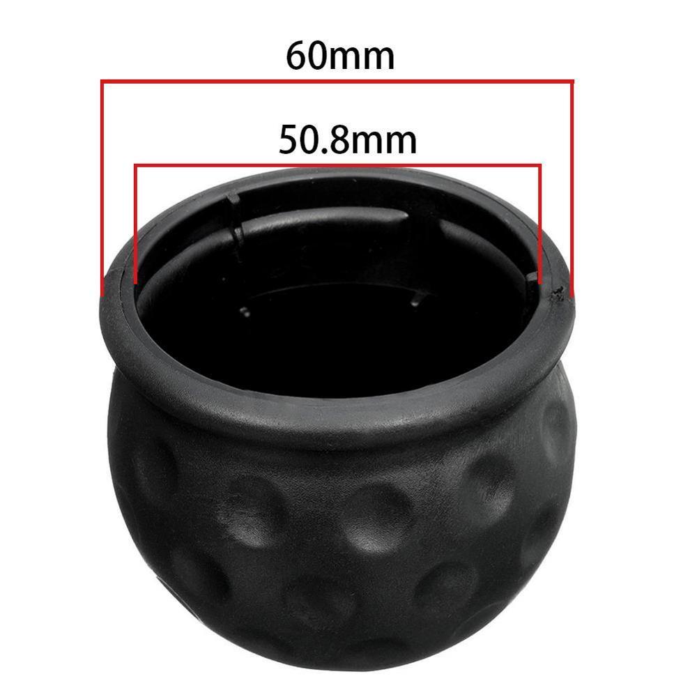 Svart 50mm bil dragkrok dragkula plastlock dragkul... – Grandado
