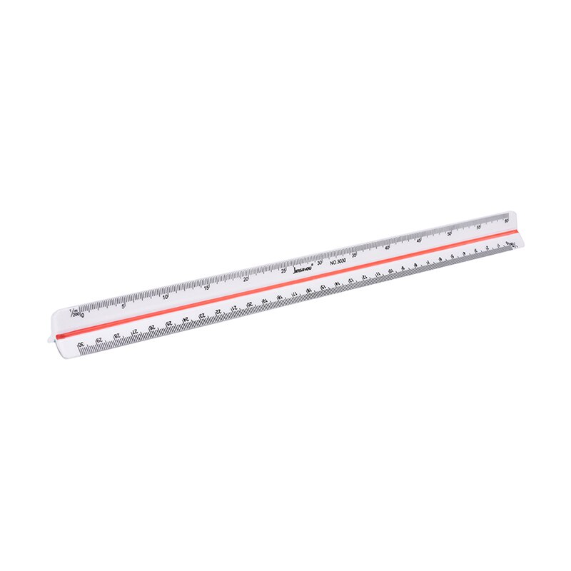 300mm 1:100~1:500 Triangular Metric Scale Ruler Fo... – Grandado