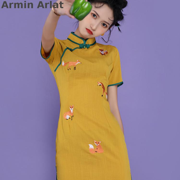 Chinese Dress Cheongsam Classic Qipao Oriental Cas... – Vicedeal