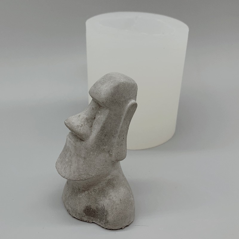 Candle Silicone Mold Easter Island Moai Statue DIY... – Vicedeal