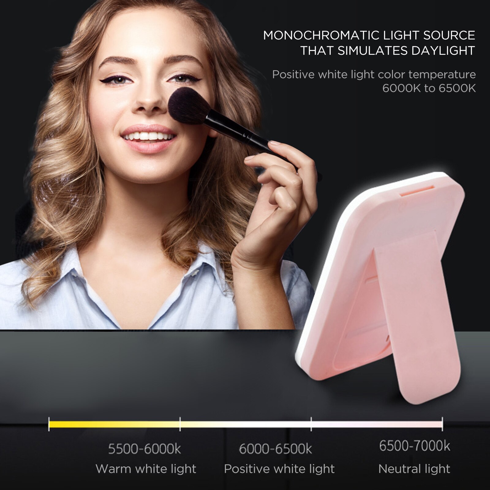 Travel Led Vanity Mirror Three-Stage Adjustment De... – Vicedeal