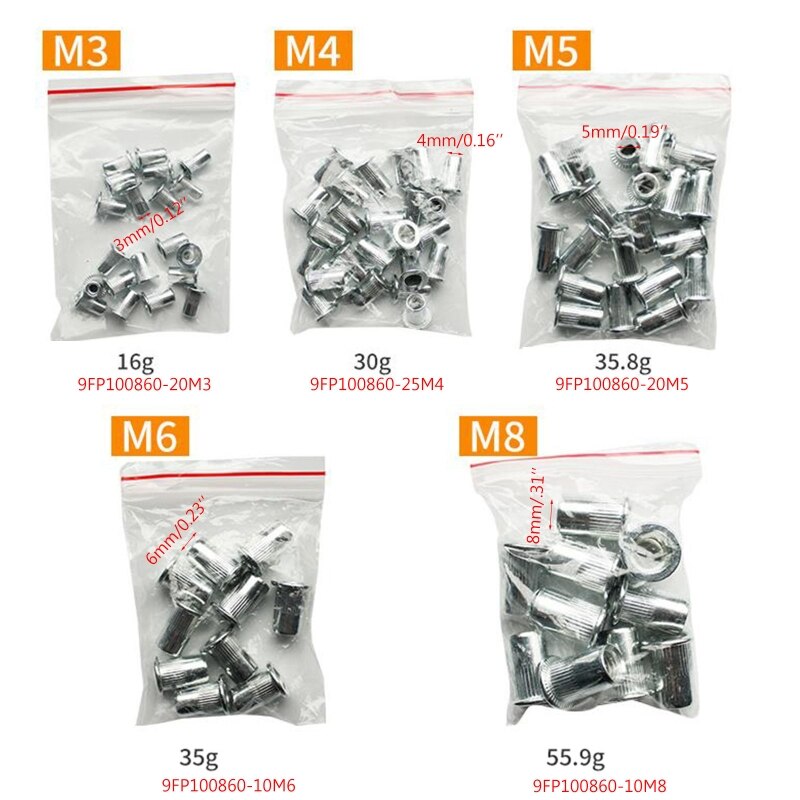 M3 M4 M5 M6 M8 Nut Manual Pulling Riveter Cordless... – Grandado