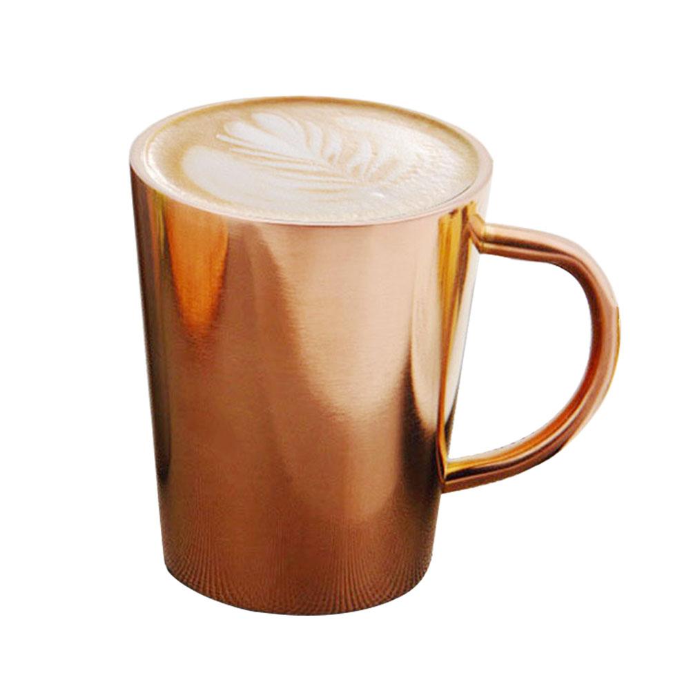 350 ML Stainless Steel Copper Plated Coffee Cup Do... – Grandado
