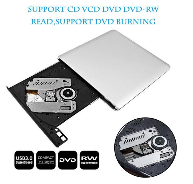 TPFEEL external USB 3.0 Slim Portable CD DVD RW/ D... – Grandado