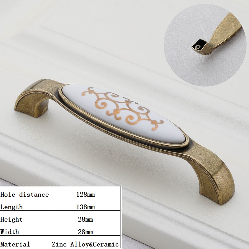 Ceramic Cabinet Handles Zinc Alloy Drawer knobs Wa... – Grandado