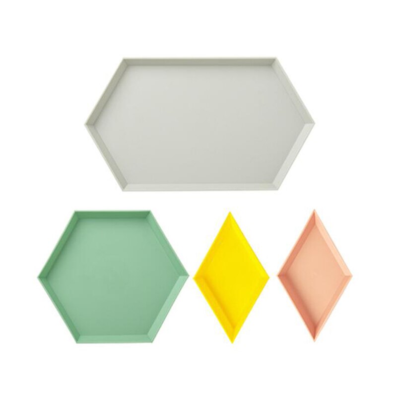 4 Pièces/ensemble Innovant Couleur Géométrique Pla... – Grandado
