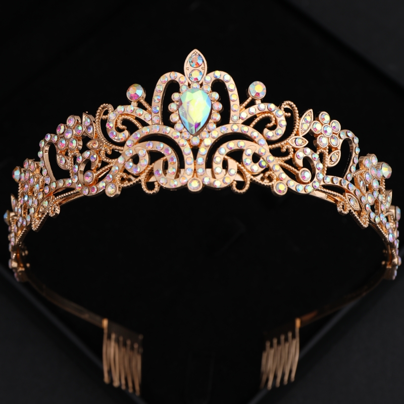 Crystal Bridal Tiaras And Crowns Rhinestone Prom D... – Grandado