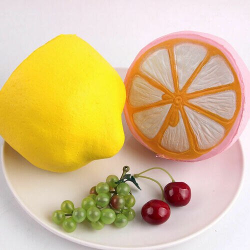 Jumbo Slow Rising Squeeze Cheeki Lemon Squishy Cre... – Grandado