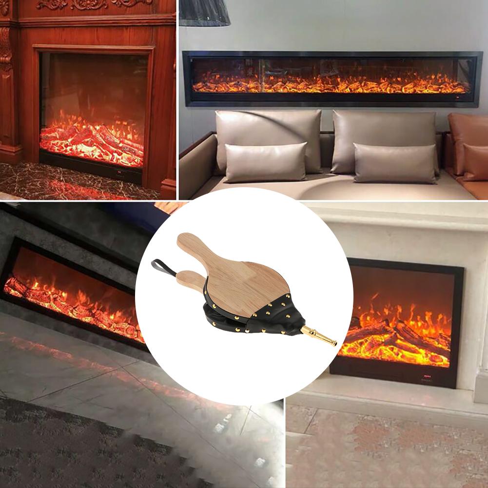 Wooden Mini Hand Wave Fireplace Blower Fire Lamp O... – Vicedeal