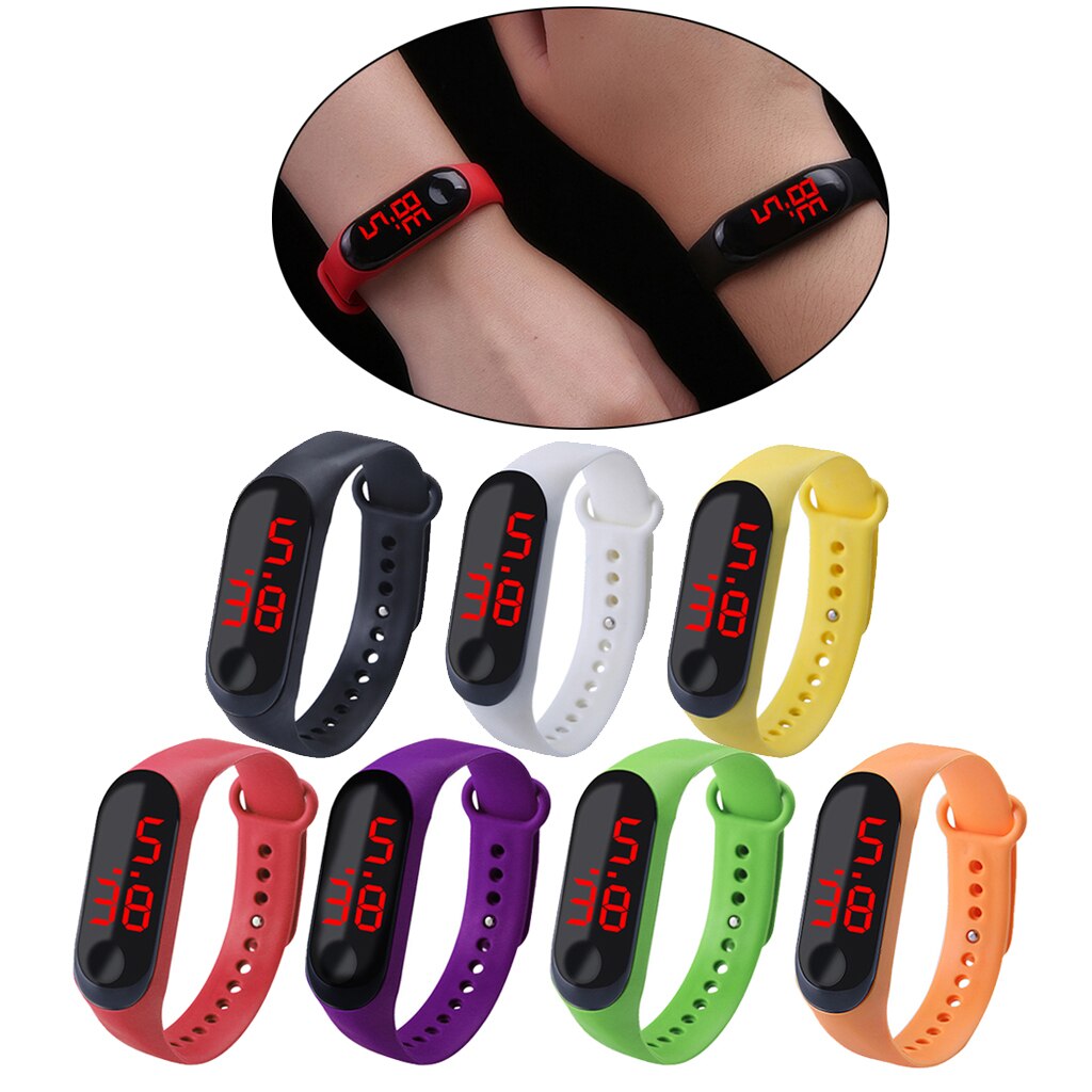 LED Digital Uhr Armbanduhr Silikon Smart Armbanduh... – Vicedeal