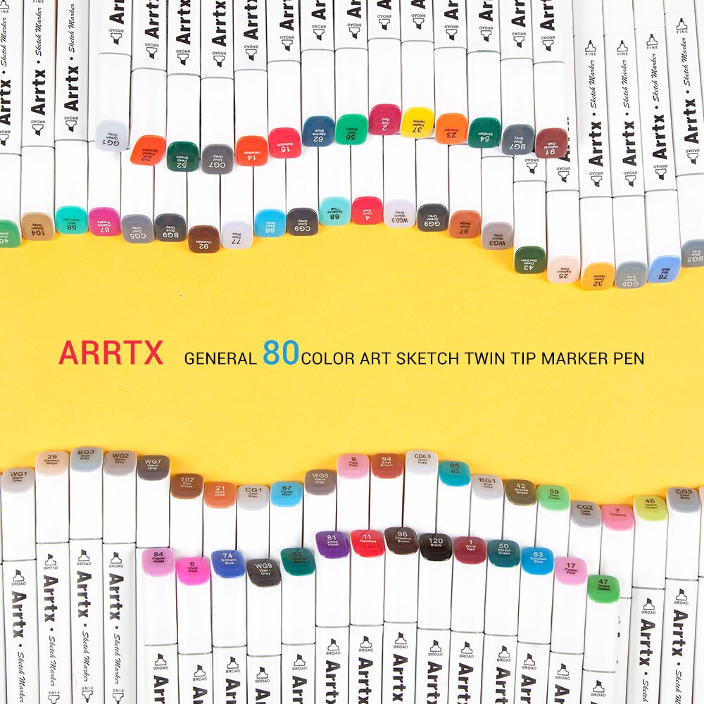 Arrtx 80 Colors Set Art Markers Pen Alcohol Based ... – Vicedeal