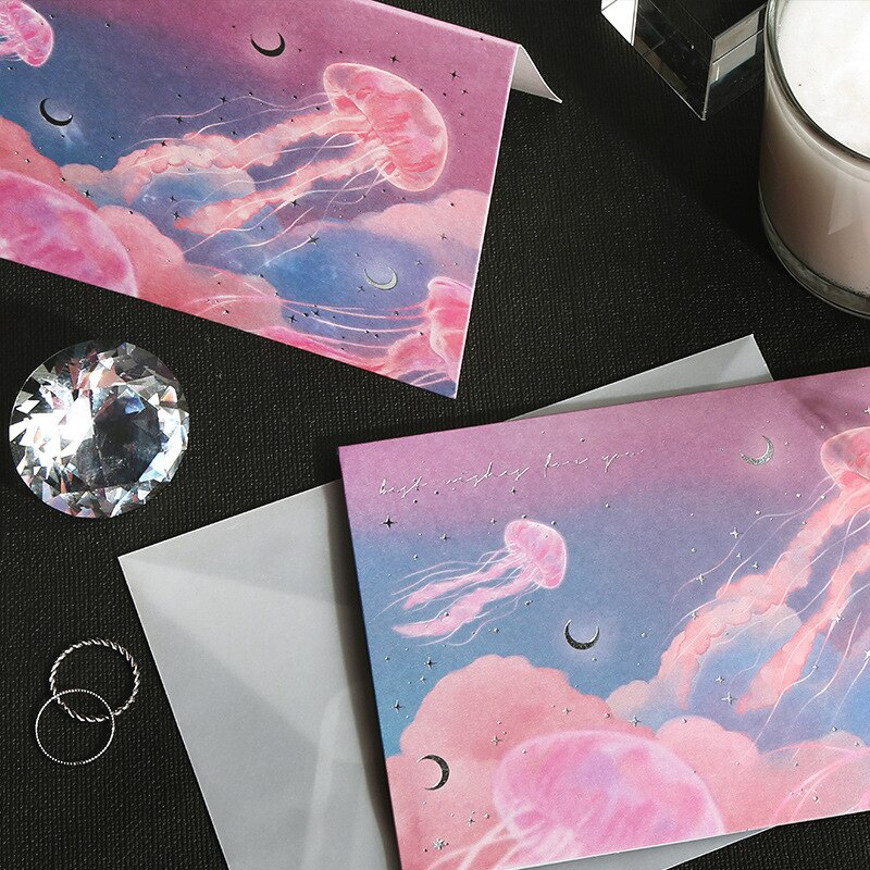 Aesthete Gilding Greeting Card Message Card 1 Card... – Grandado