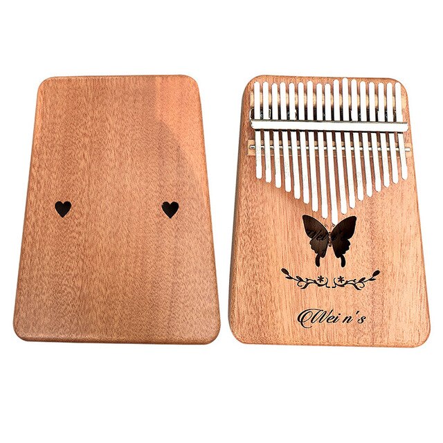 17 Keys Kalimba Thumb Piano Mahogany Wooden Mbira ... – Grandado