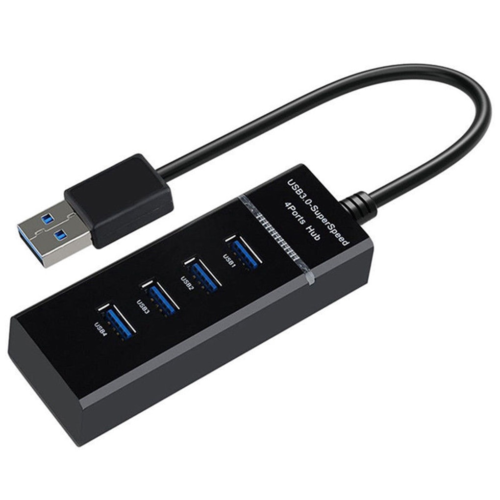USB Hub 3,0 Multi USB 3,0 Hub USB Splitter 4 Ports... – Vicedeal