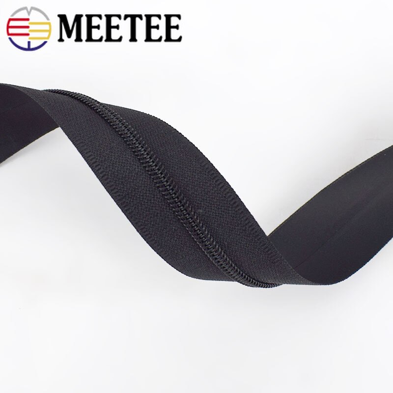 3# 5# Waterproof Zippers Black Invisible Nylon Zip... – Grandado