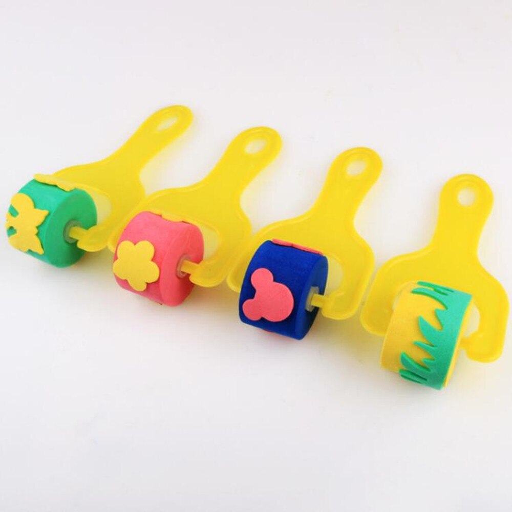 4pcs Kids Drawing Toys Set DIY Sponge Painting Rol... – Grandado