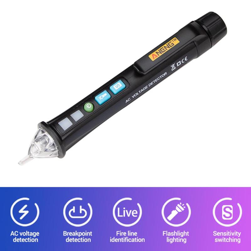 ANENG 12V-1000V Non-contact Digital Tester Pen Met... – Grandado