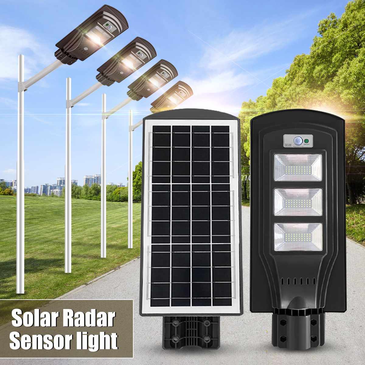 20W/40W/60W LED Solar Power Street Light PIR Motio... – Vicedeal