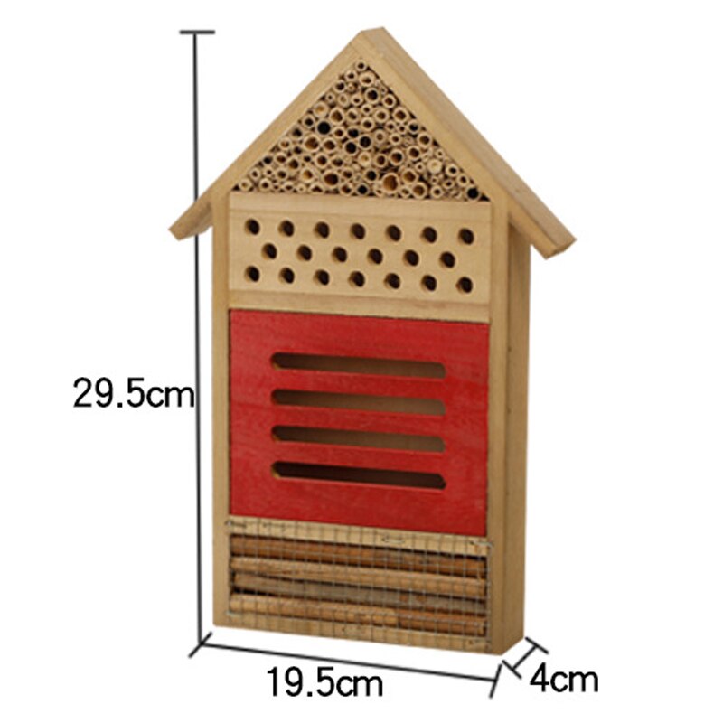 Wooden Insect Bee House Wood Bug Room Hotel Shelte... – Grandado