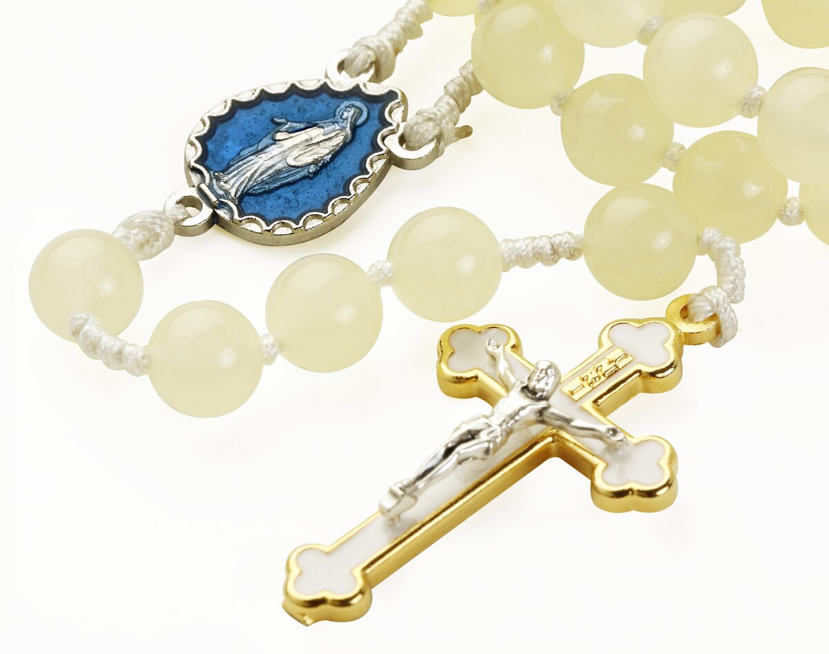 Rosary Beads Necklace Catholic Grandado