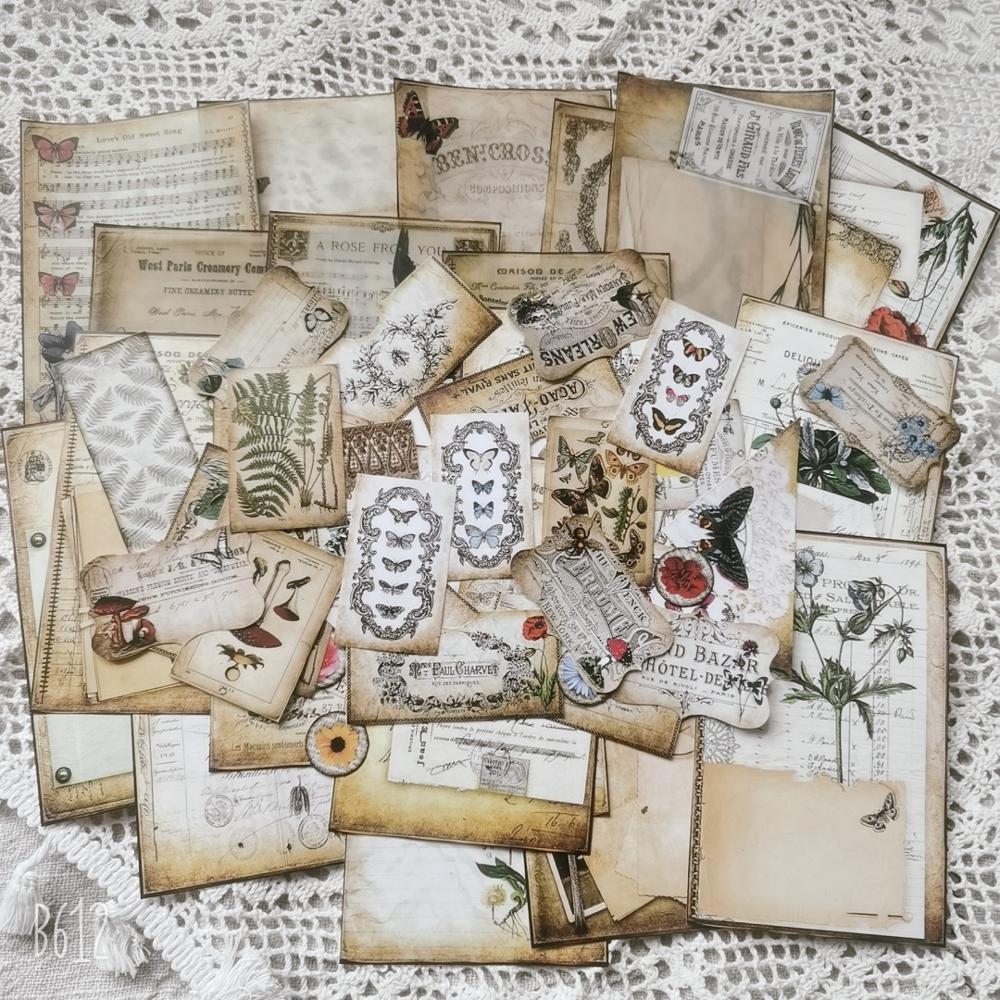 Vintage Mixed Material Pack 02 DIY scrapbooking ju... – Vicedeal