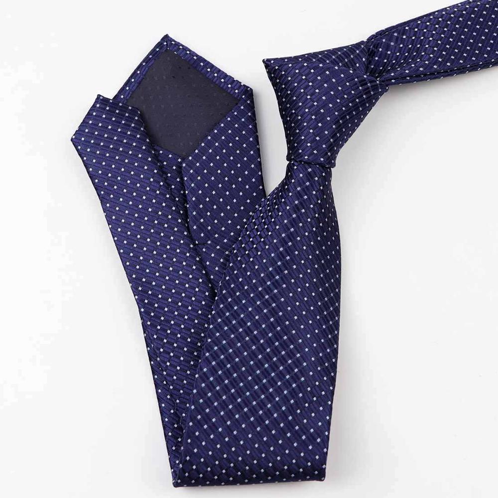 Classic Shining Dot Plaid Jacquard Stropdas 7Cm Po... – Grandado