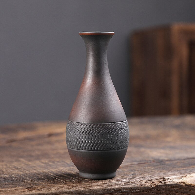 Purple Pottery Retro Ceramic Vase Personality Mini... – Grandado