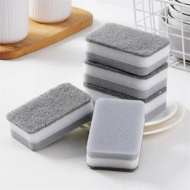 5pcs Household Double-side Dishwashing Sponge Wipe... – Vicedeal