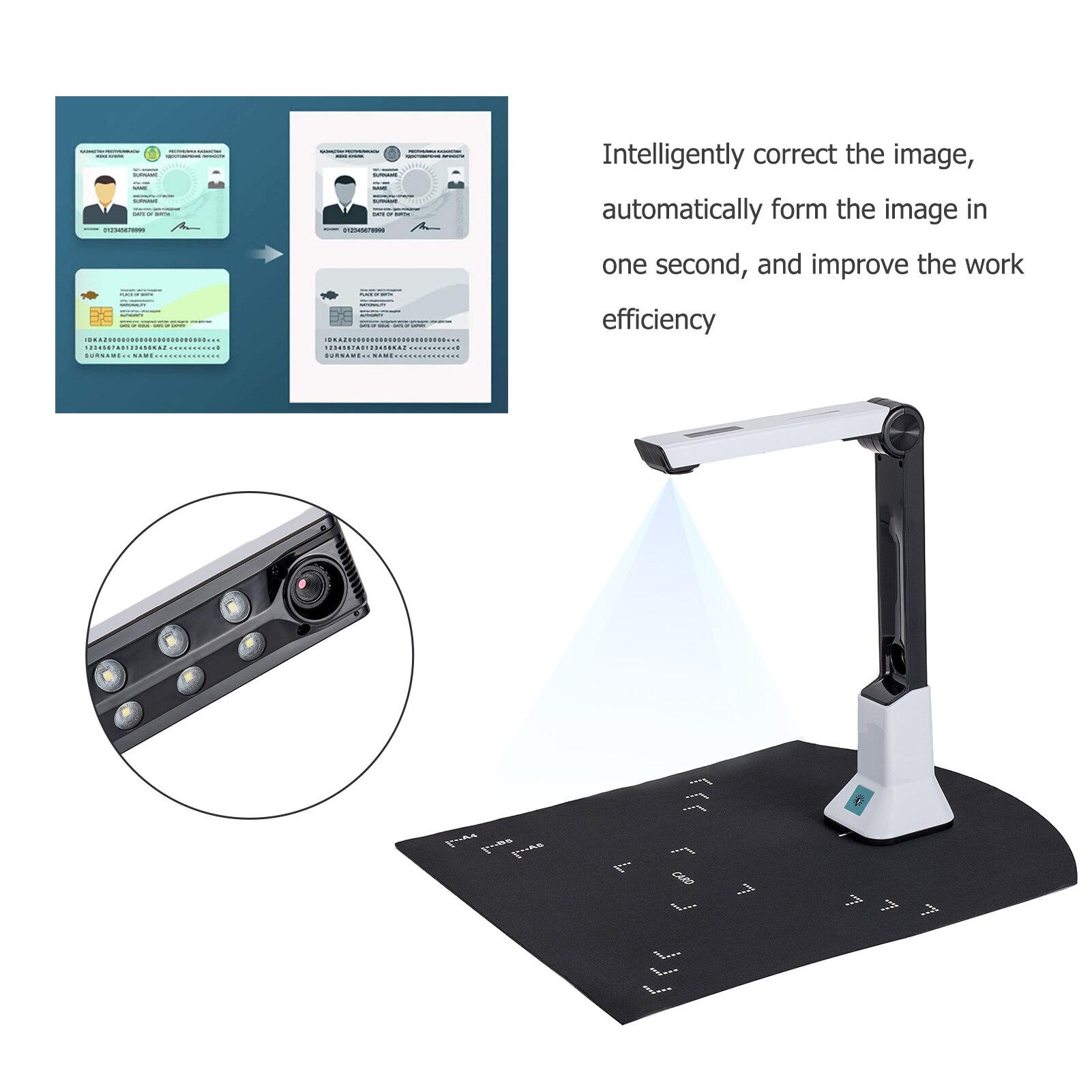 USB 2.0 Convenient 8 Million Pixel A4 Format High-... – Grandado