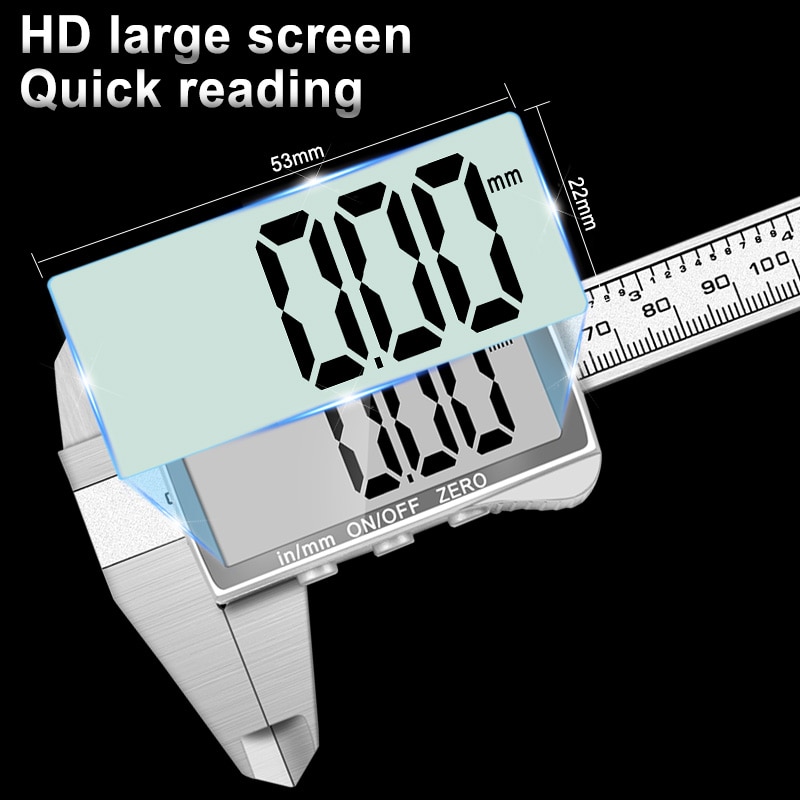 All metal large screen HD digital electronic calip... – Grandado