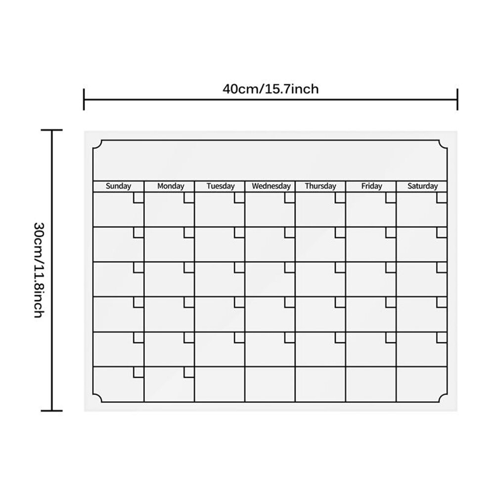 Reusable Fridge Stickers Magnetic Calendar with 3 ... – Vicedeal