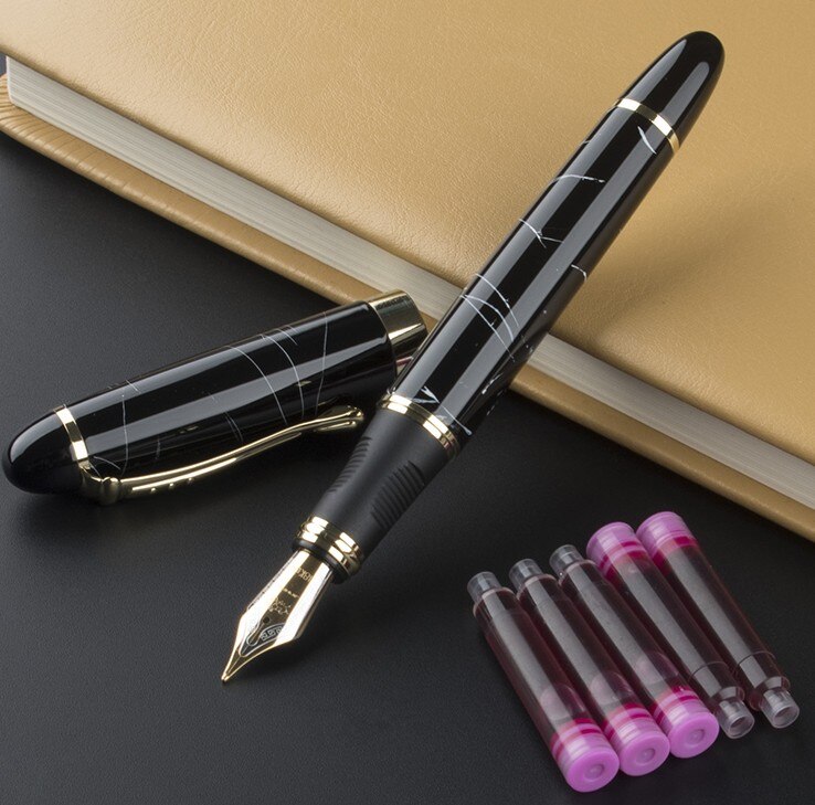 JINHAO X450 Fountain Pen 18KGP 0.7mm Broad Nib Wit... – Grandado