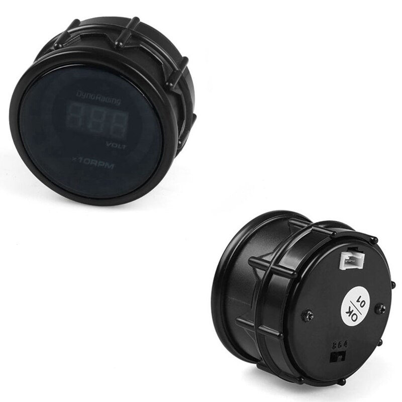 Dyno Racing 2 Zoll 52mm Auto Digital Analog LED El... – Vicedeal