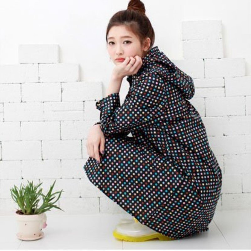 Freesmily Mooie dame mode regenjas poncho stippen ... – Vicedeal