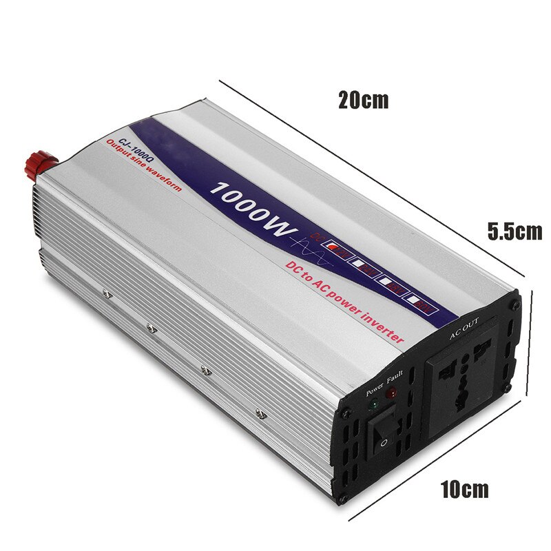 1000W Omvormer 12V 220V 24V Dc Naar 110V Ac Pure S... – Grandado