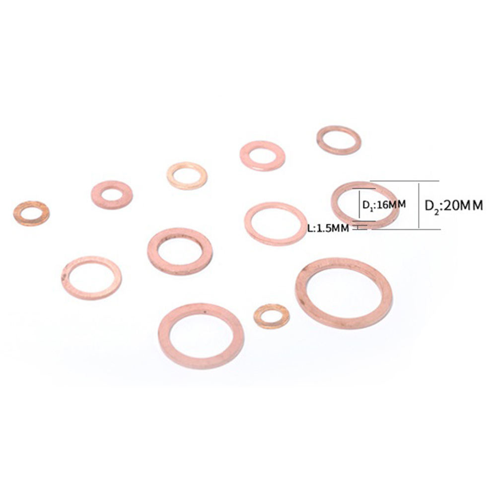 12 Maten Massief Koperen Verpletteren Ringen Diver... – Grandado