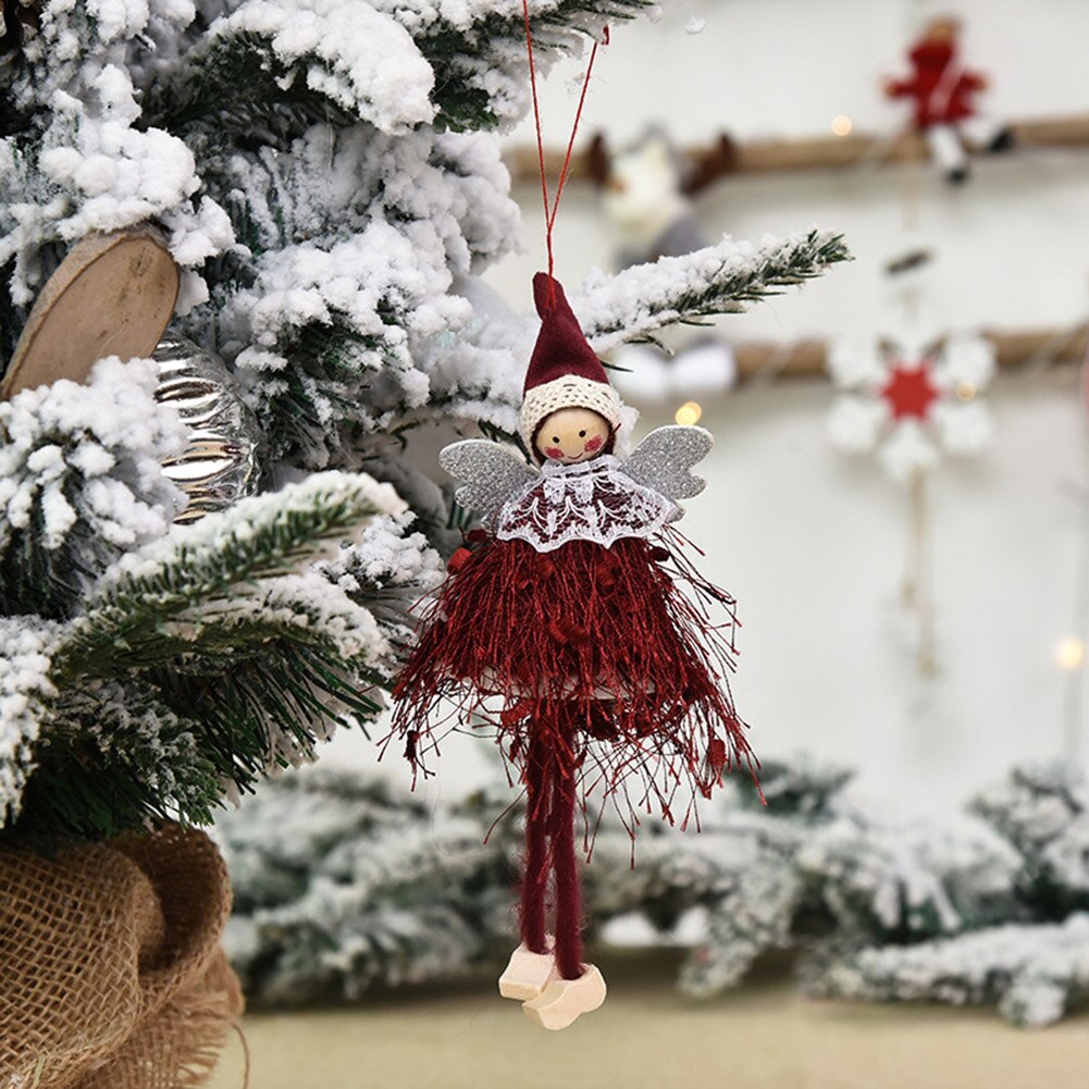 Xmas Decorations Lace Angel Doll Christmas Tree Ha... – Vicedeal