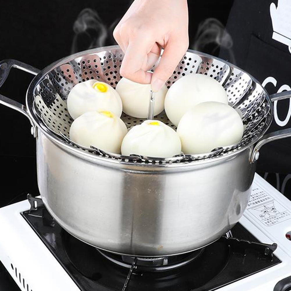 Folding Dish Steam Stainless Steel Food Steamer Ba... – Grandado