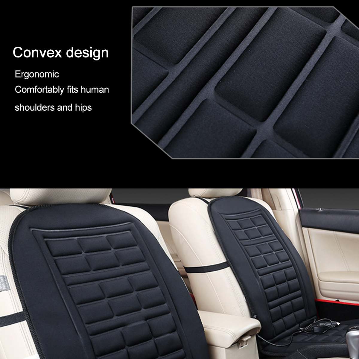12V Heated Car Seat Cover The Cloak on the Keep Wa... – Vicedeal