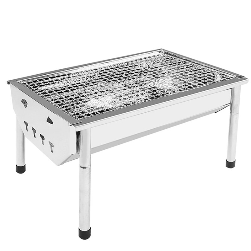 Stainless Steel BBQ Grill Portable BBQ Grill Foldi... – Grandado