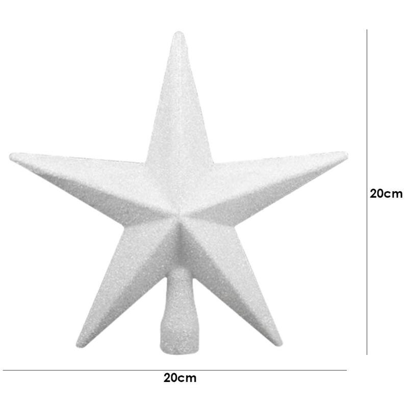 20Cm Kerstboom Witte Ster Toppers Voor Merry Chris... – Grandado