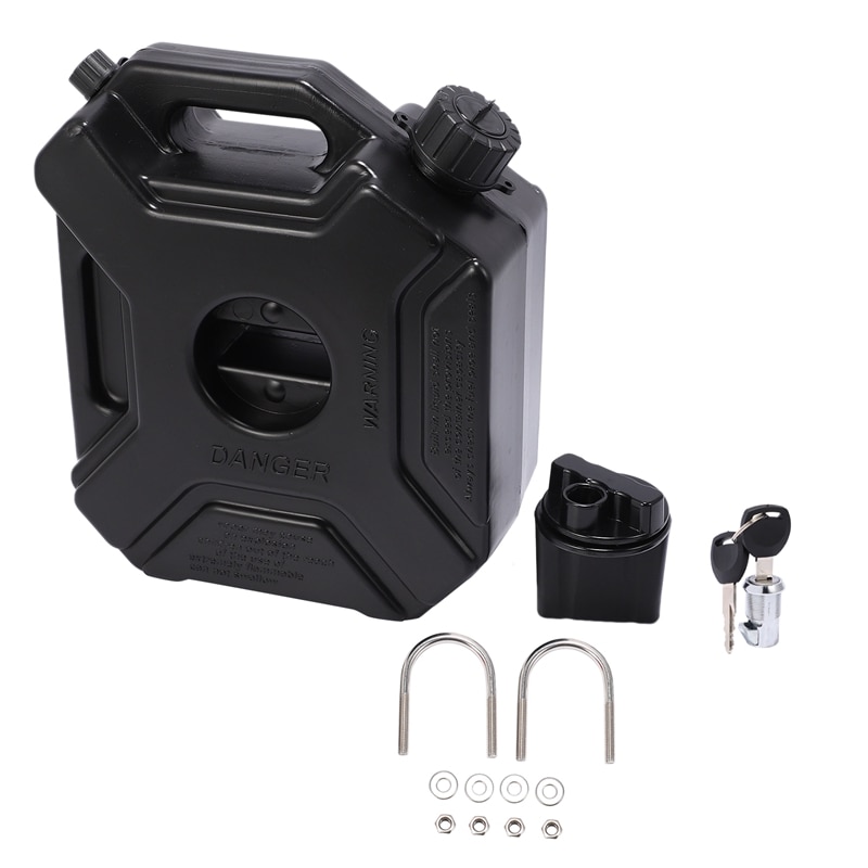 5L Liters Black Fuel Tank Can Car Motorcycle Spare... – Vicedeal