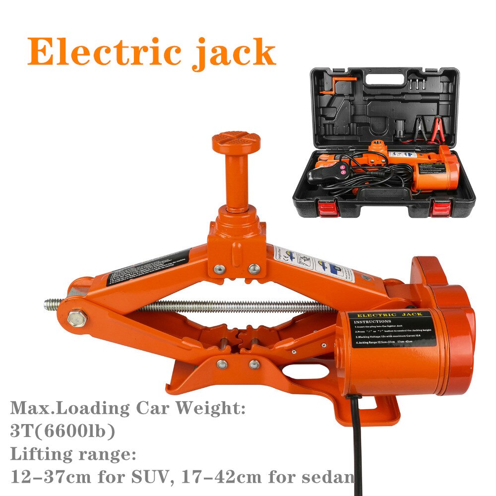 Draagbare 12V Auto Jack 3Ton Elektrische Jack Auto... – Grandado