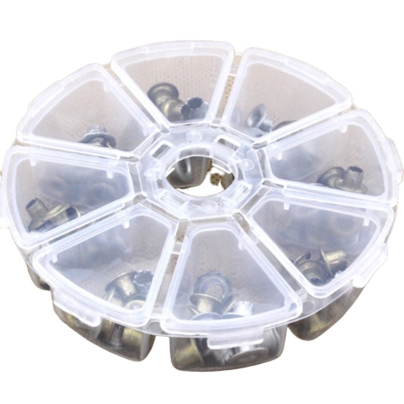 8 Round Compartment Storage box Transparent PP pla... – Grandado