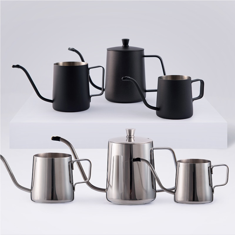 Drip Kettle 600/350/240ml Coffee Pot Non-stick Coa... – Vicedeal