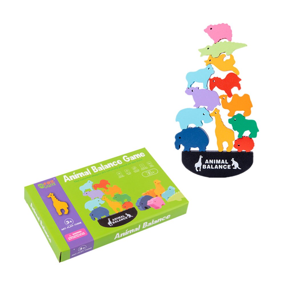 1 Set of Animal-shaped Blocks Stacking Toys DIY Bl... – Grandado