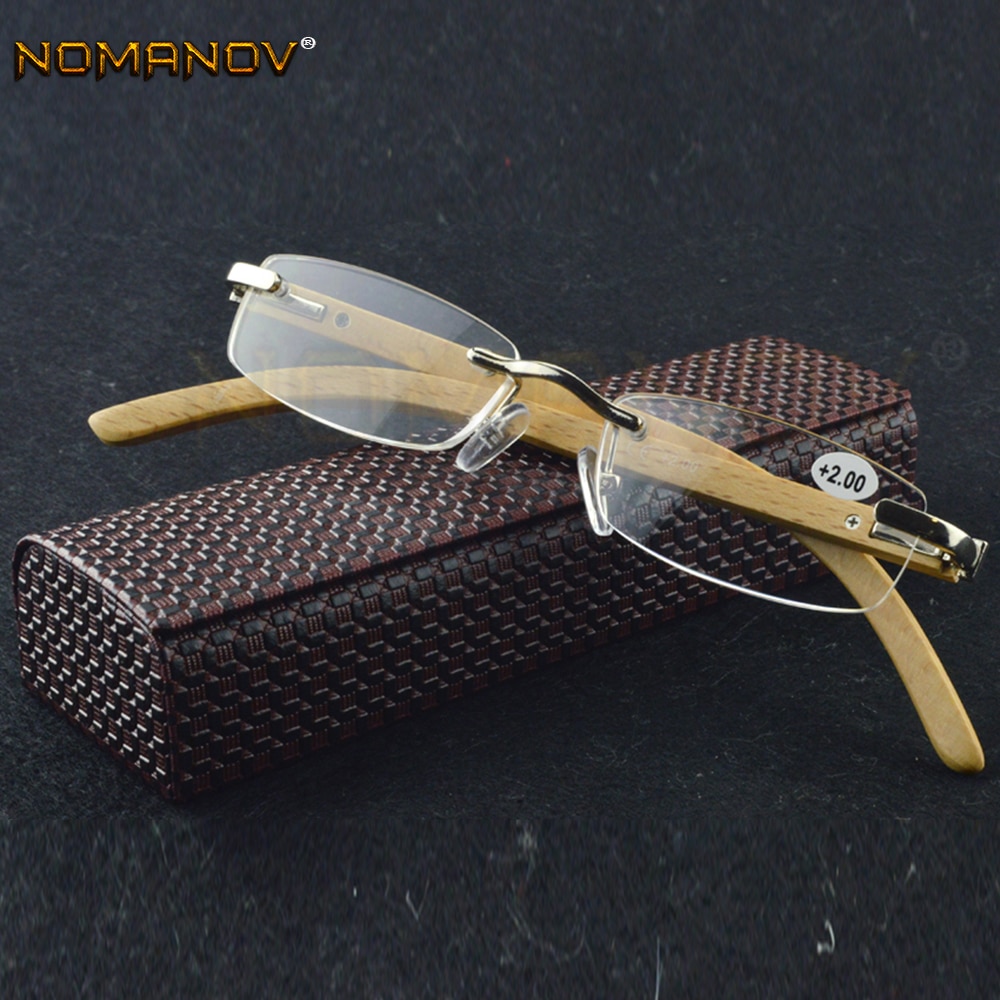 Natural Bamboo Wood Temples Frame Anti-fatigue Res... – Grandado