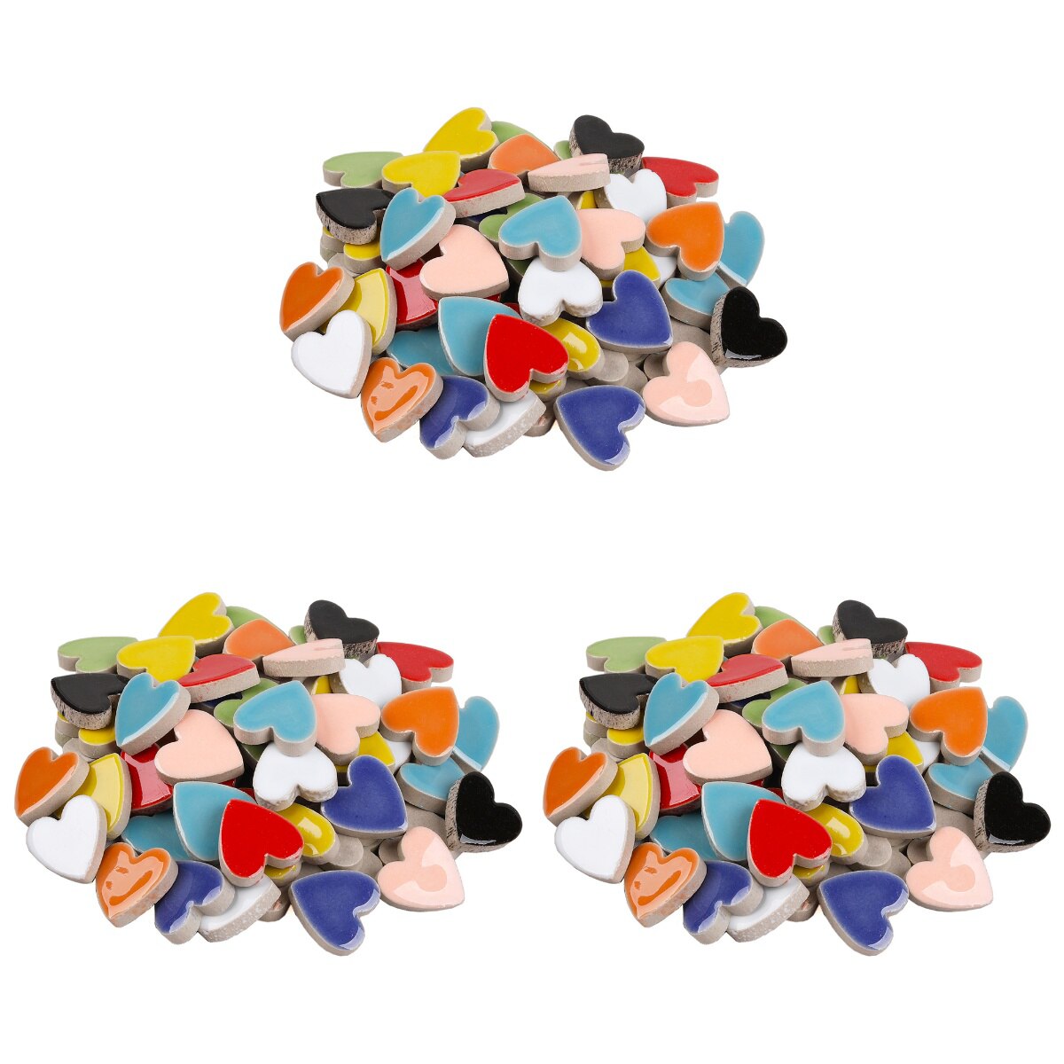 3pcs 200g Heart Shape Ceramics Mosaic Tiles Beauti... – Vicedeal