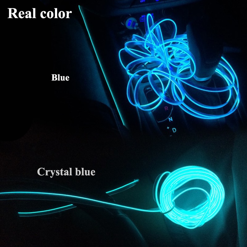 12V Auto LED EL Draad Strips Waterdichte Flexibele... – Grandado